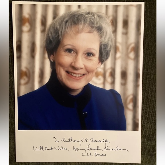 Source Unknown | Wall Decor | Nancy Landon Kassebaum Signed Photo 8x ...